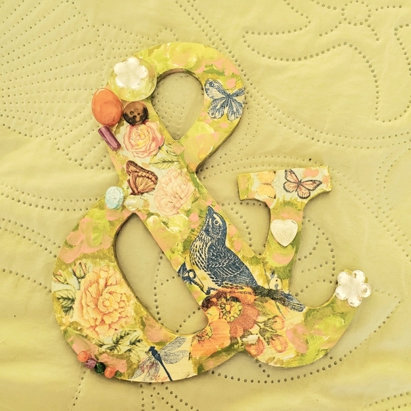 homemade | Accents | Decoupage Sign Made By Artist Trish Vartko Birds ...